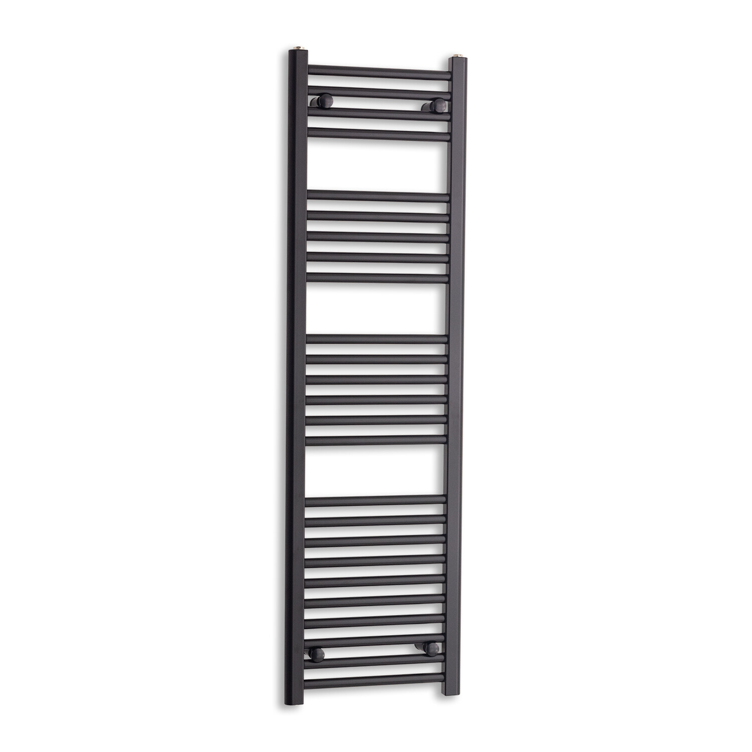400 mm Wide Matt Black Heated Towel Rail Radiator Designer Bathroom Rad ...