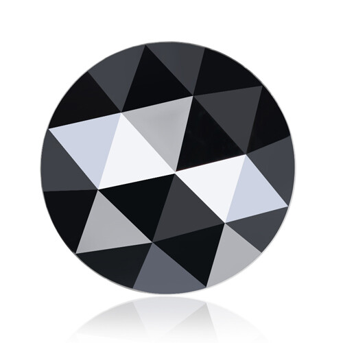 Black Diamond 1.730ct Glowing luster checker cut 100% natural earth ...