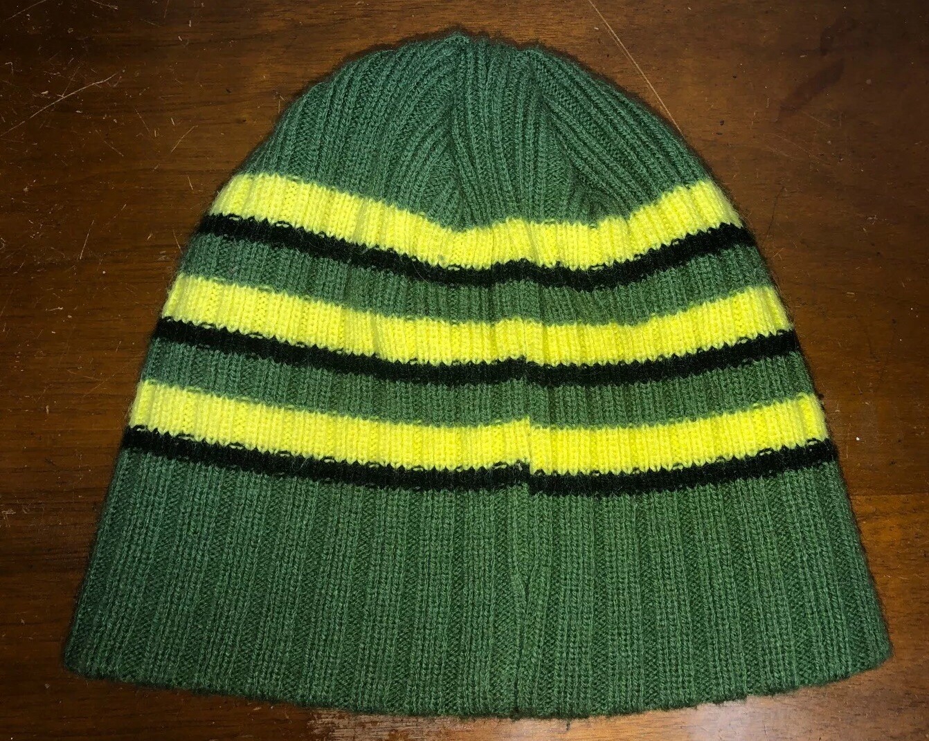 John Deere Beanie Cable Knit Cap Hat 100% Acrylic Green & Yellow ...
