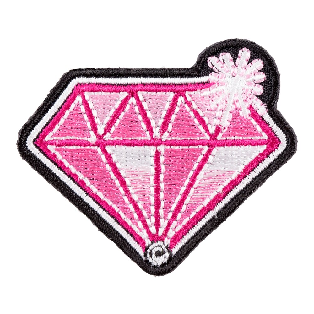 Sparkling Pink Diamond Patch, Fun Ladies Patches | eBay