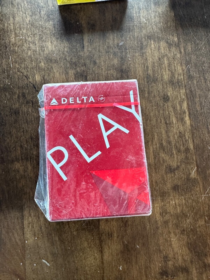 Delta Airlines Playing Cards-Red Box Sealed/Unopened Delta Play Skyteam ...