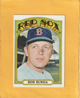 1972 Topps #734 Bob Burda Red Sox VG/EX Very Good/Excellent #26579 | eBay