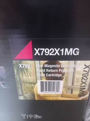 Lexmark Genuine X792X1MG High Yield MAGENTA Toner For X792 - 20,000 ...