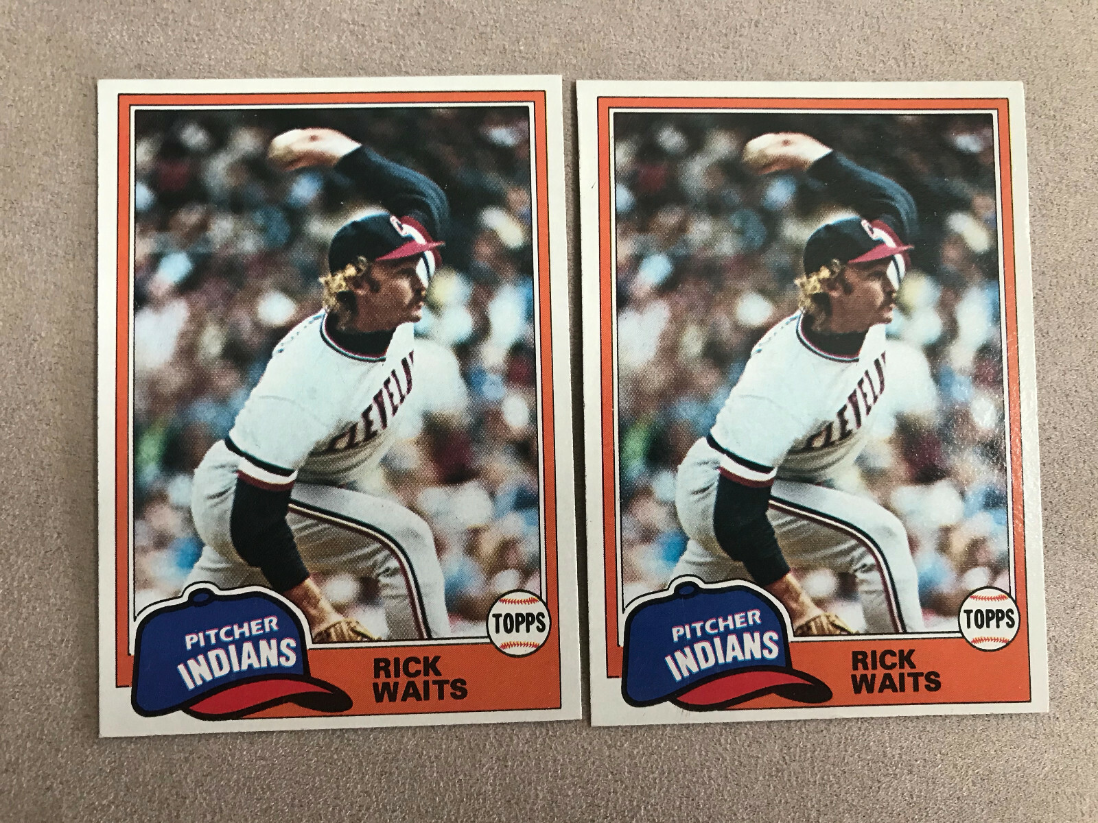 1981 Topps Baseball Card #697 Rick Waits Cleveland Indians NmMt Free ...