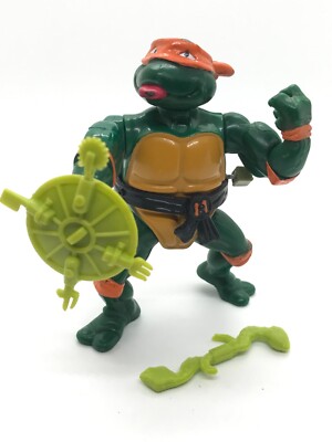 Vintage TMNT WACKY ACTION MIKE - Ninja Turtles Figure - Spinning Arm | eBay