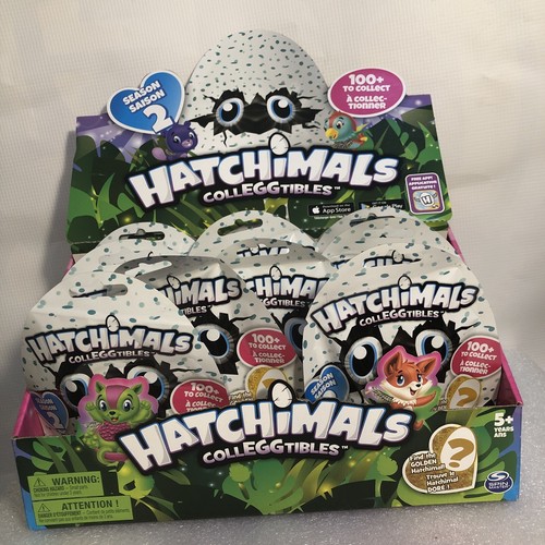 12 SEASON 2 HATCHIMALS CollEGGtibles Blind Bags w/ Retail Box Golden ...