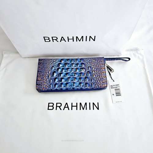 BRAHMIN DEEP AZURE MELBOURNE SKYLER/CLUTCH #HARD TO FIND # | eBay