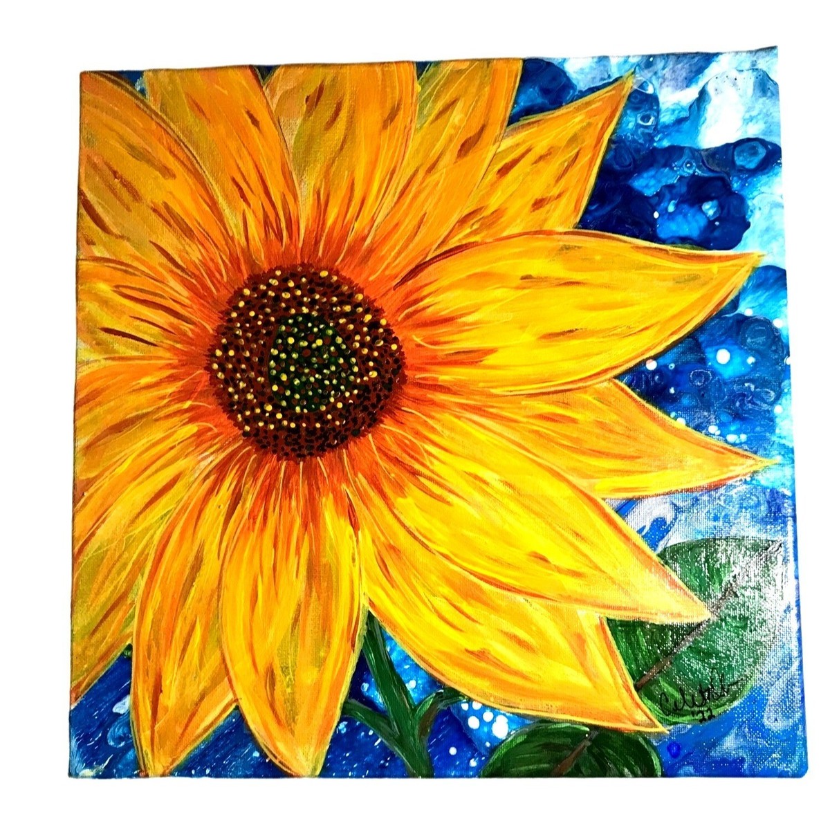 Abstract Sunflower Paintings
