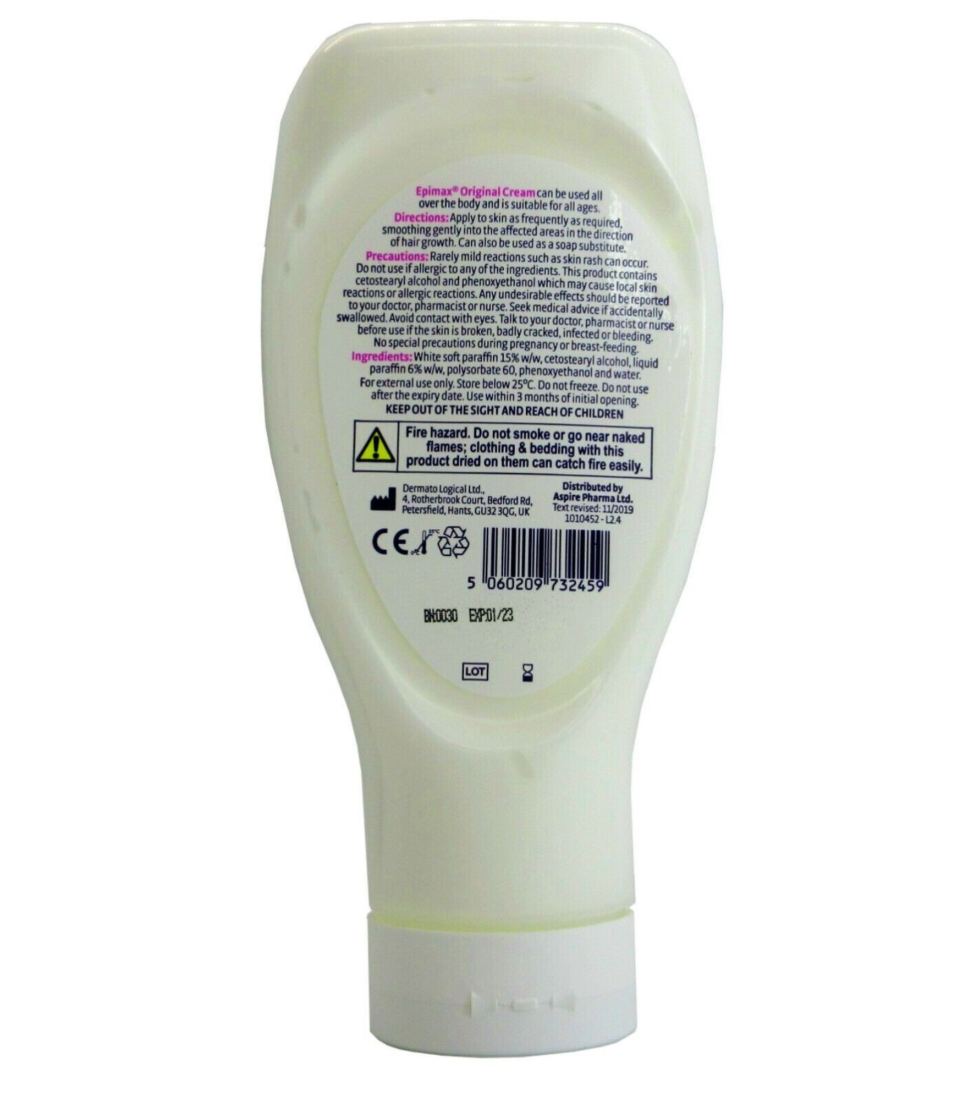 2 X Epimax Epaderm Cream for Eczema, Psoriasis Body, Shower, Soap 500g ...