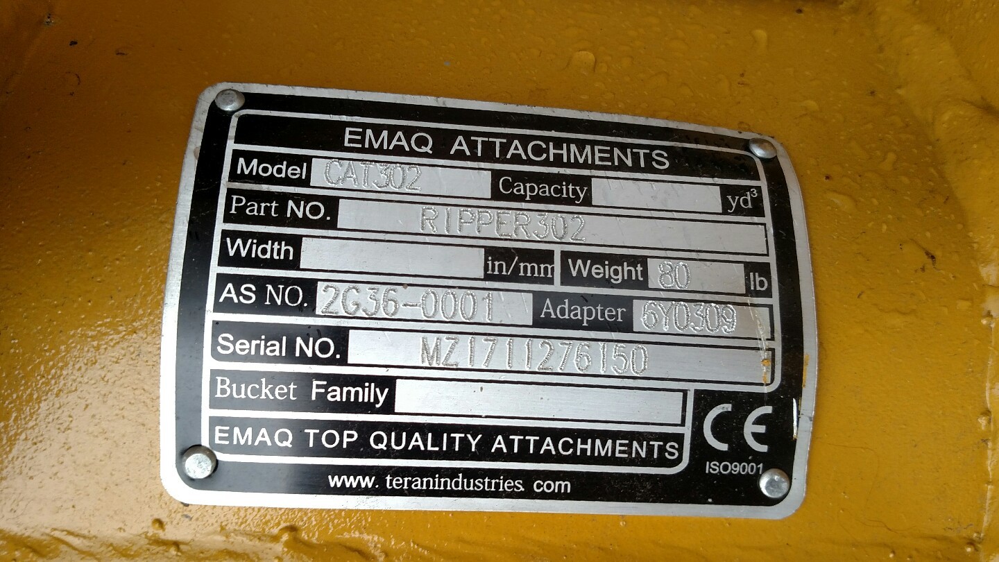 HEAVY DUTY Cat 302 FROST TOOTH Ripper 35mm pins | eBay