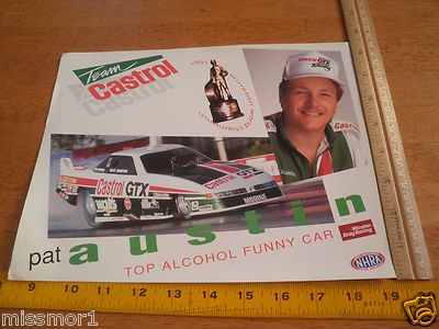 Pat Austin NHRA Top Alcohol Funny Car auto racing 1980's driver photo ...