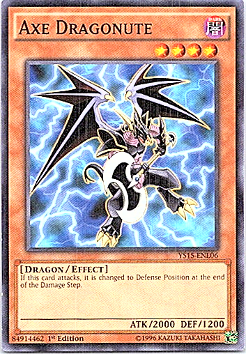 Axe Dragonute YS15-ENL06 Yu-Gi-Oh! Light Play 1st Edition | eBay
