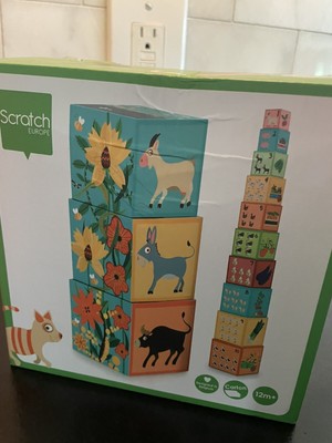 Scratch Europa Baby Blocks Cubes Baby Toddler Child Toy Stacking ...