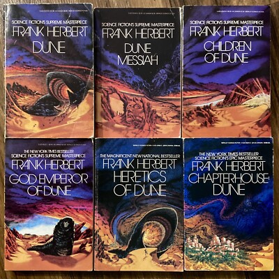 Complete Dune set - Frank Herbert (Berkley tpb edition) Frederic Marvin ...