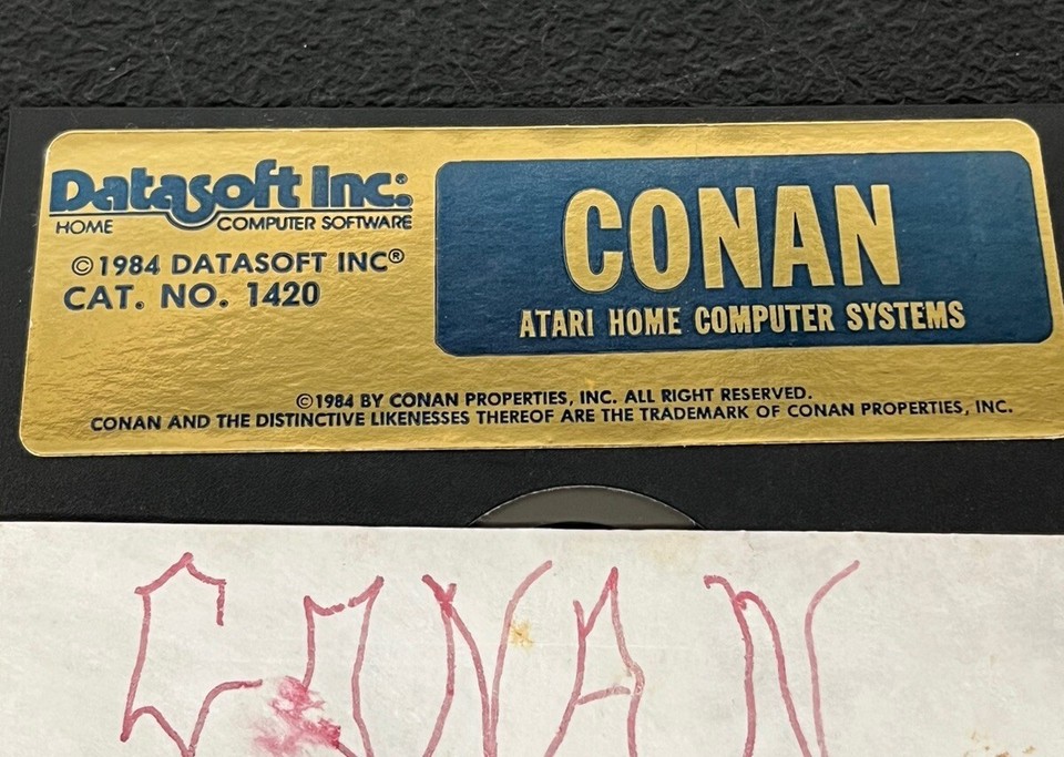 Conan - Datasoft 1984 Retro Game Atari 400 800 1200XL 48K | eBay