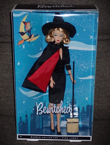 Mattel Barbie Bewitched Samantha Doll 2010 Pink Label Vintage Look Face ...
