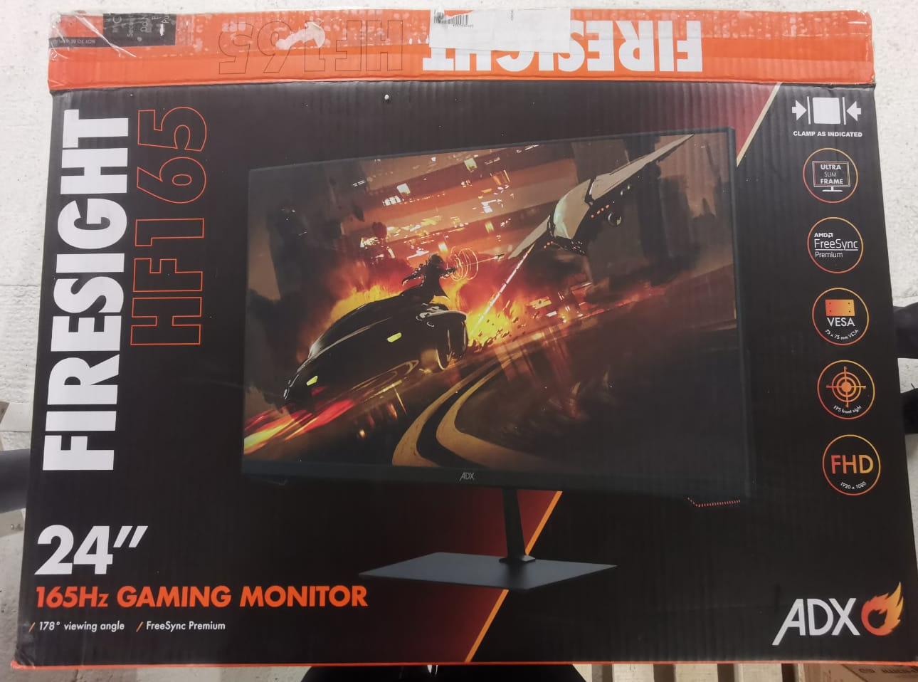 ADX A24GMF22 1080P 24" LCD 165Hz 1ms HDMI DP Gaming Monitor - Black ...