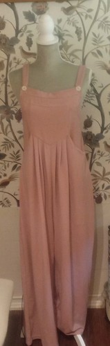 Halara Adjustable Strap Button Waffle Casual Overalls - Medium - Rose ...