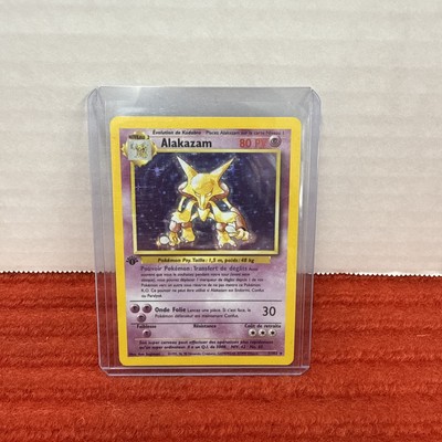 Pokemon TCG Alakazam Base Set 1/102 1st Edition (French) Holo Rare WOTC ...