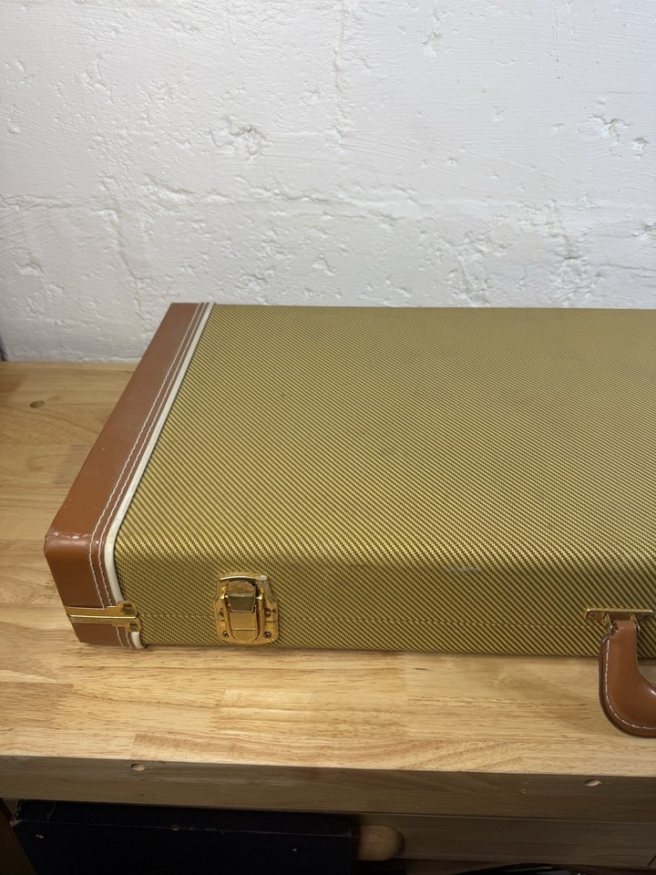 Tweed Hard shell Telecaster Stratocaster Electric Guitar Case Red ...