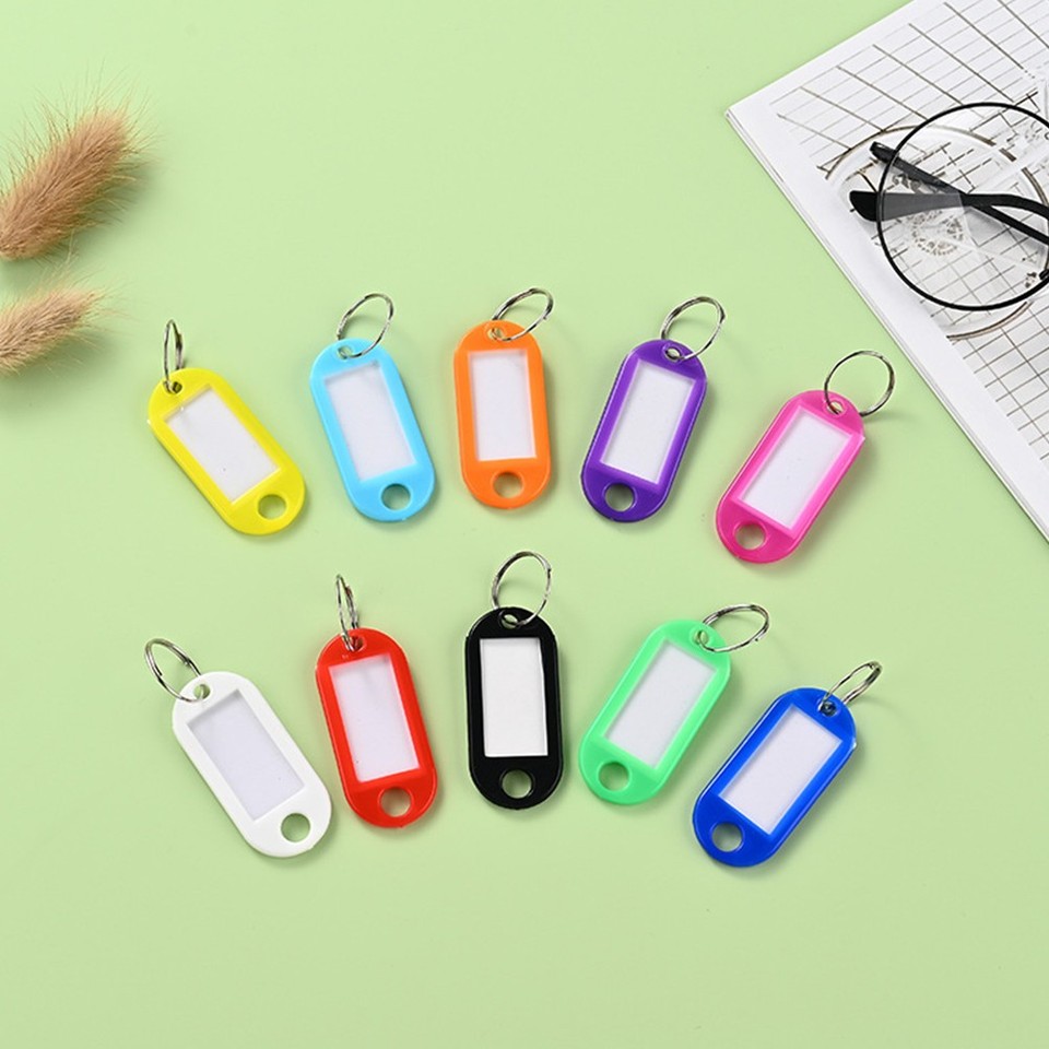 200 Pcs Multi Function Colored Key Labels Portable Luggage Tags Key ...