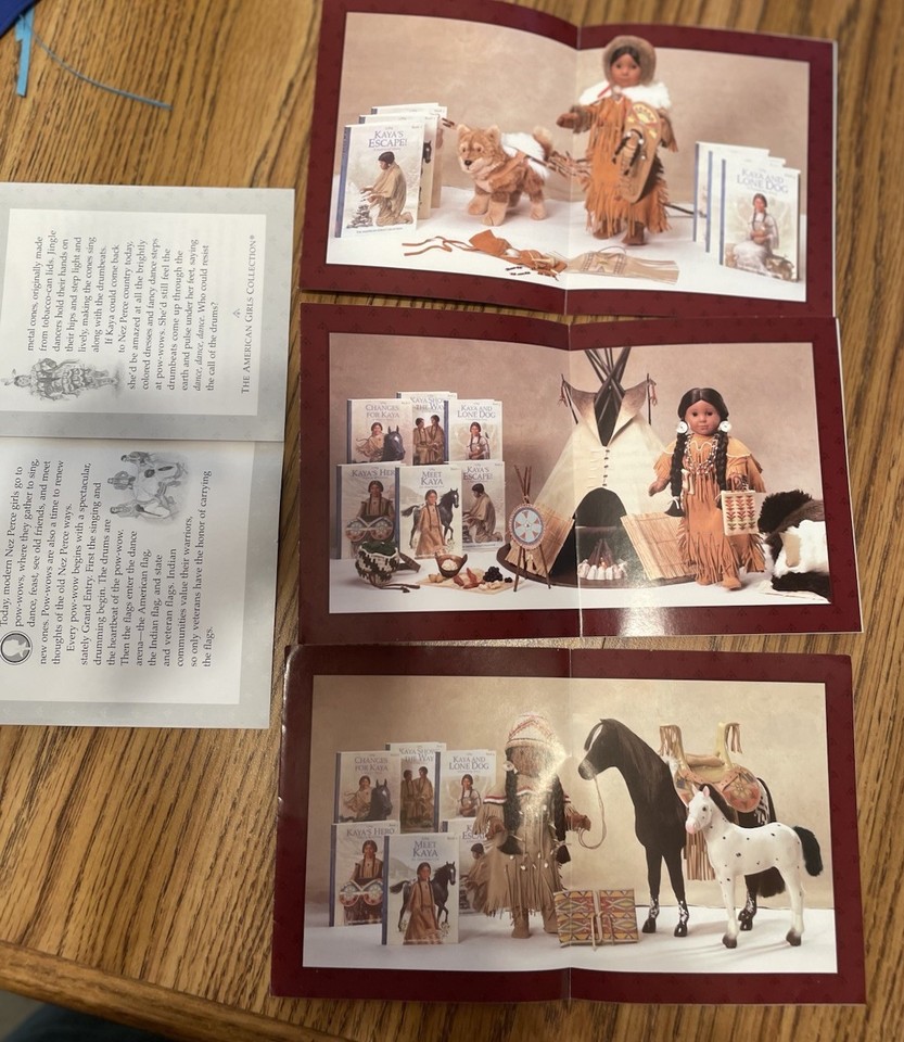 Pleasant Company American Girl Doll Kaya Booklets Pamphlets ONLY | eBay