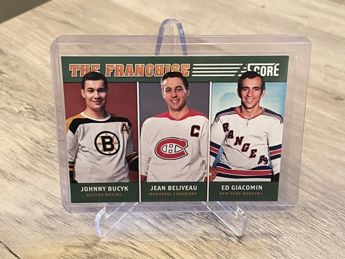2012-13 Score The Franchise Original Six #FCL2 BUCYK/BELIVEAU/GIACOMIN ...