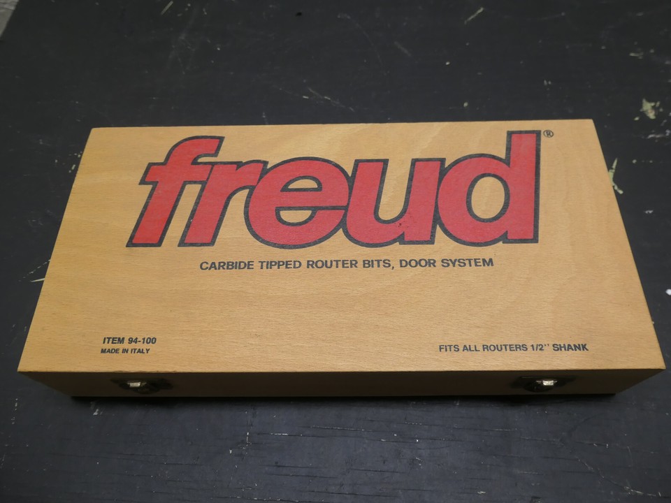 Freud 94-100 5 Piece Professional Woodworking Router Bit Set in Wooden ...