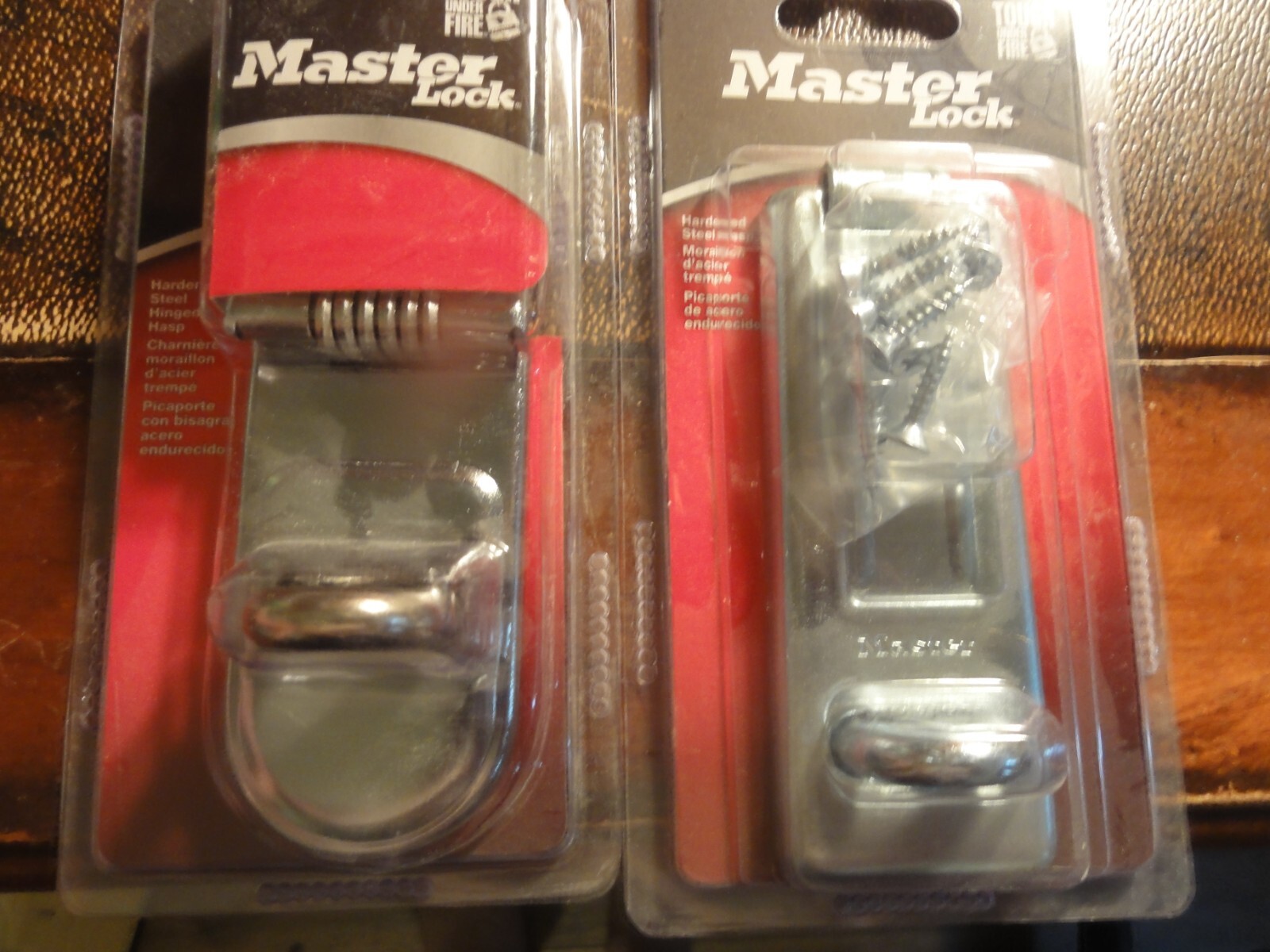 Lot of 2 NEW Master Lock Hinge Hasp 6-1/4" Steel 704D & 720D | eBay