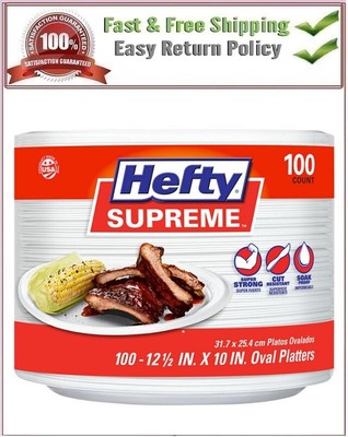 Hefty Supreme Foam Oval Platters, 12.5" x 10", 100 ct. | eBay