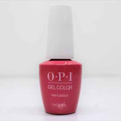 OPI GelColor GC E44 PINK FLAMENCO 15mL/ 0.5oz UV LED Gel Polish Pink ...