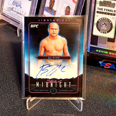 2024 Topps Midnight UFC Stroke of Midnight Auto BJ Penn #SMA-BJP Auto ...
