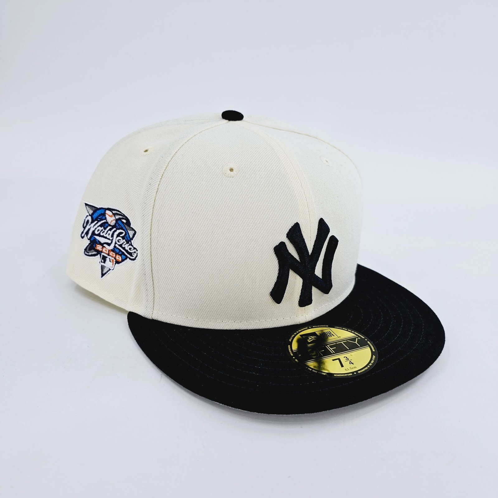 New Era New York Yankees Fitted Hat MLB 2000 World Champ Patch Retro ...