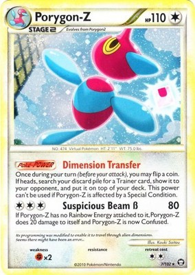 Porygon-Z - 7/102 - Holo Rare NM, English Pokemon Triumphant | eBay