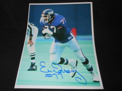 New York Giants Eric Dorsey Signed 8x10 Autograph Vintage Authentic ...