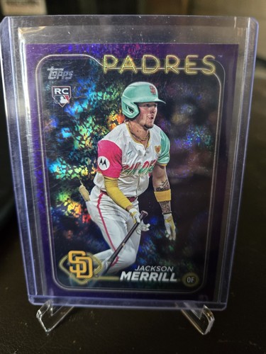 2024 Topps Update Jackson Merrill US210 Purple Holo Foil board 640/799 ...