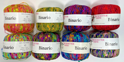 Trendsetters Yarn BINARIO ladder ribbon, big mixed lot of 22 multi ...