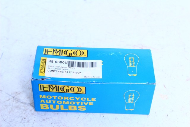 Emgo - 48-66806 - 1156 Signal and Taillight Bulb, 6V - 21CP for sale ...