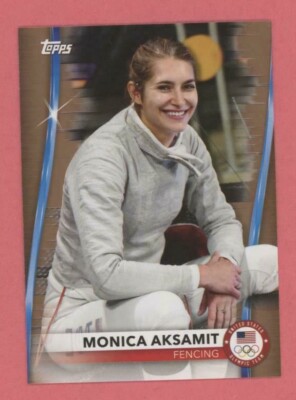 Monica Aksamit 2021 Topps Olympics BRONZE PARALLEL Card #64 TEAM USA ...