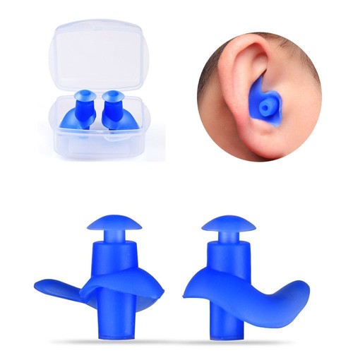 Blocks Silicone Swimming Ear Protection Diving Earplugs Waterproof Plug ...