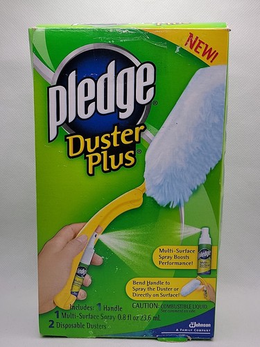 Pledge Duster 1 Handle 1 Multi-Surface Spray 2 Disposable Dusters NEW ...