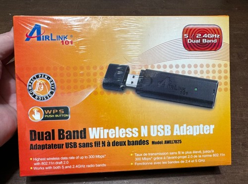AIRLINK 101 Dual Band wireless N usb adapter NEW (Factory Sealed box ...