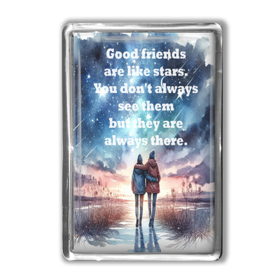 Friendship Magnet Good friends are like stars Friendship Gift handmade ...