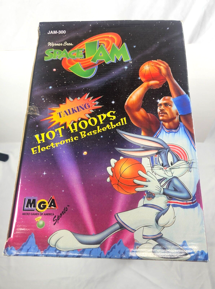 1996 Michael Jordan Space Jam Talking Hot Hoops Electronic Basketball ...