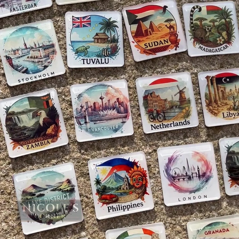 Flushing, New York USA Fridge Magnet: Cute Handmade Travel Souvenir ...