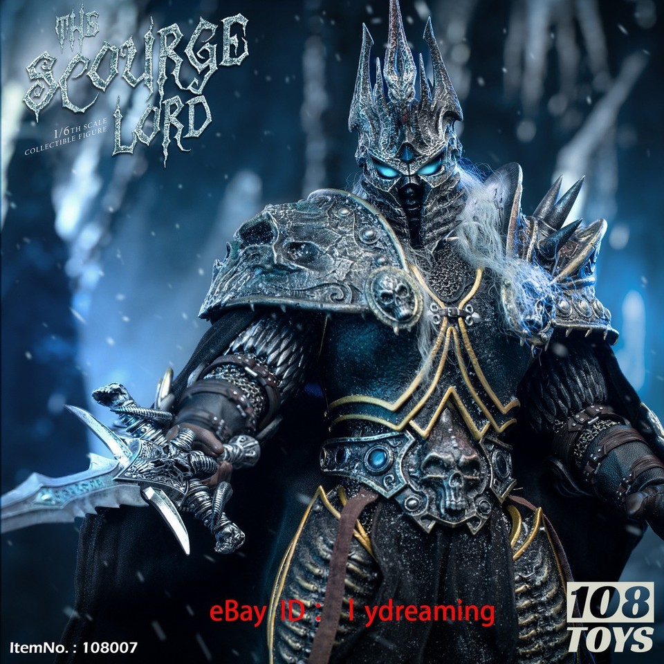 108Toys WOW Lich King 1/6 Action Figure Collection Model LED Eyes ...