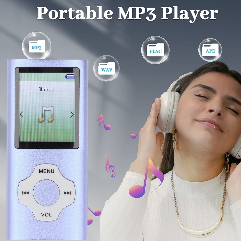 MP3 Music Player Voice MP3 Player MP4 HiFi 5.0 Support 128GB For | eBay ...