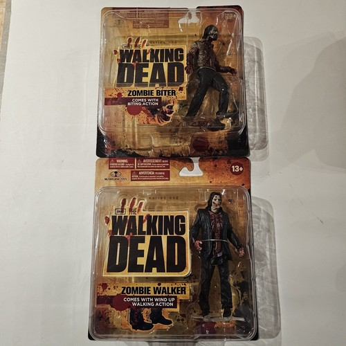 2011 McFarlane The Walking Dead Series 1 Zombie Biter & Walker Figure ...