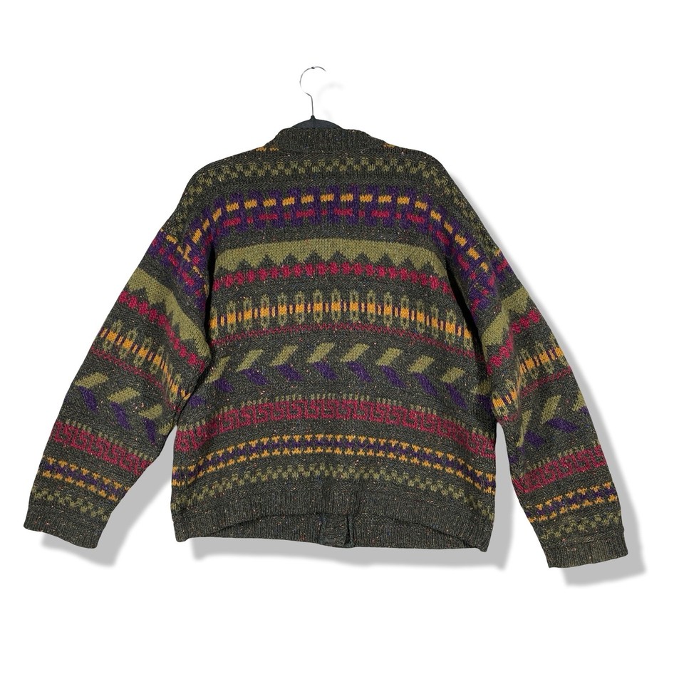 Hoffman's Ltd Private Collection Vintage Fair Isle Knit Cardigan ...