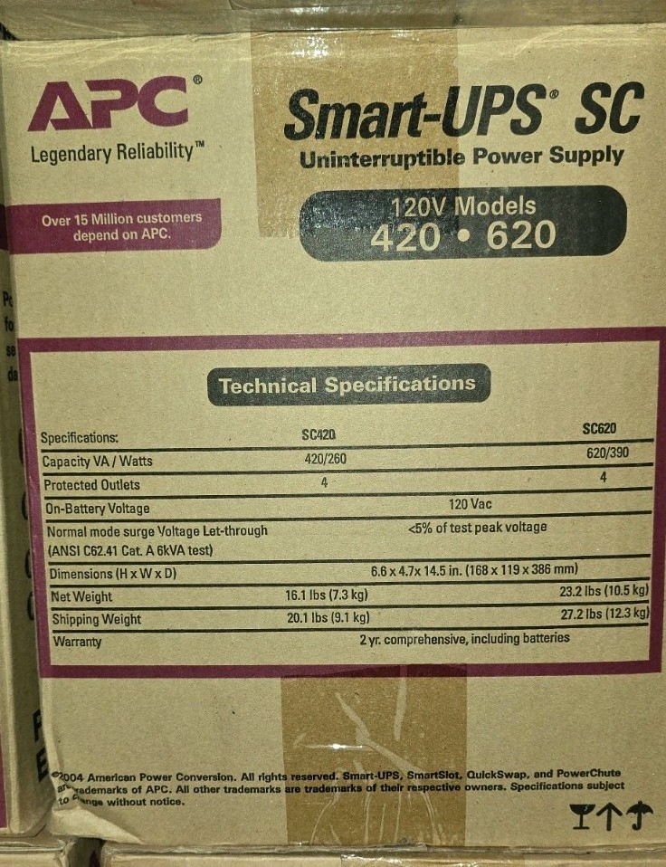 APC Smart-UPS SC420/120V (Please READ) | eBay